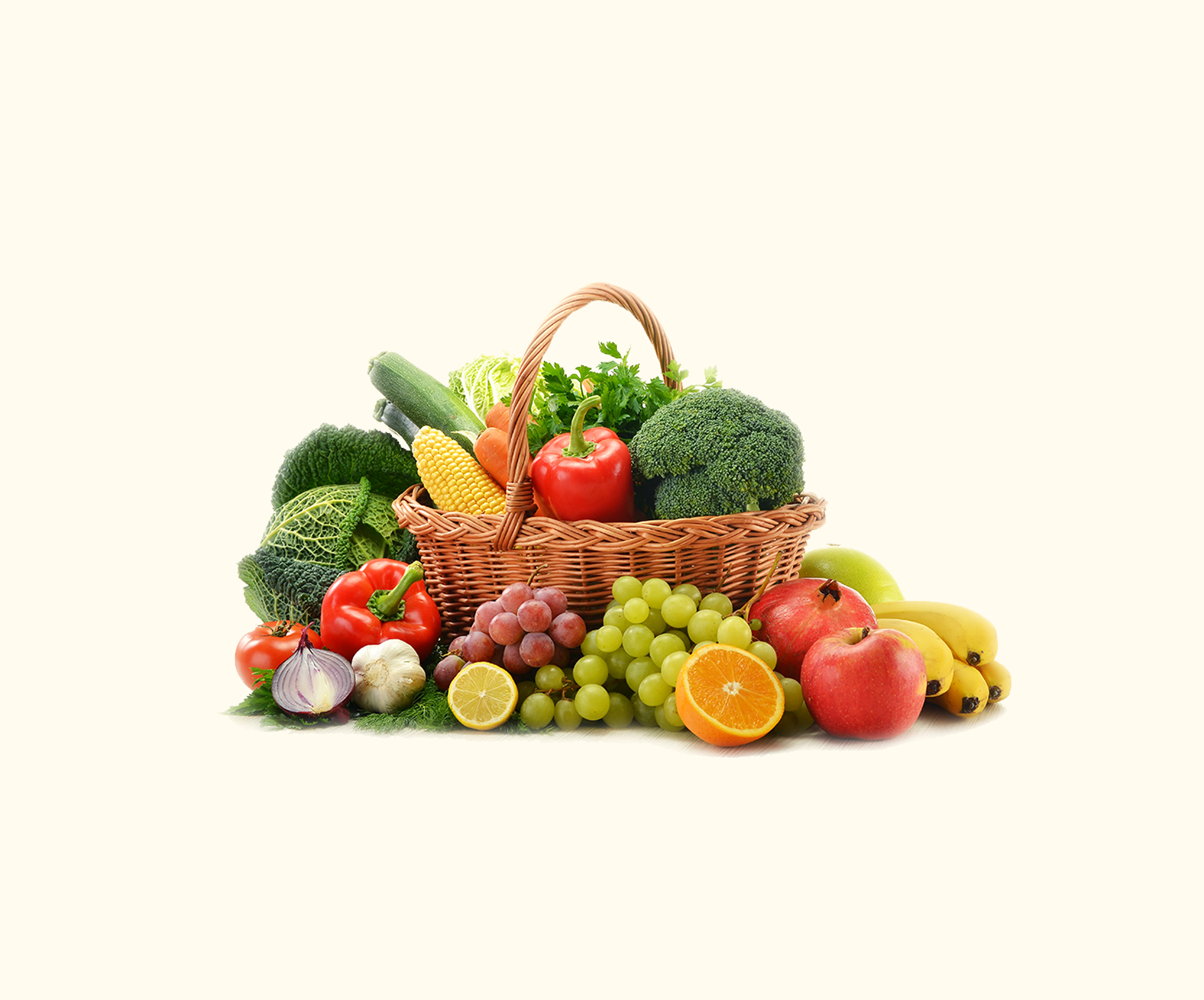 Panier de fruits et légumes spécial renforcement du système immunitaire ...